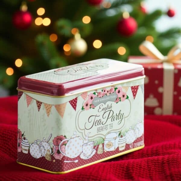 English Tea Party Red Tin – 40 X English Breakfast Teabags – Once Upon ...